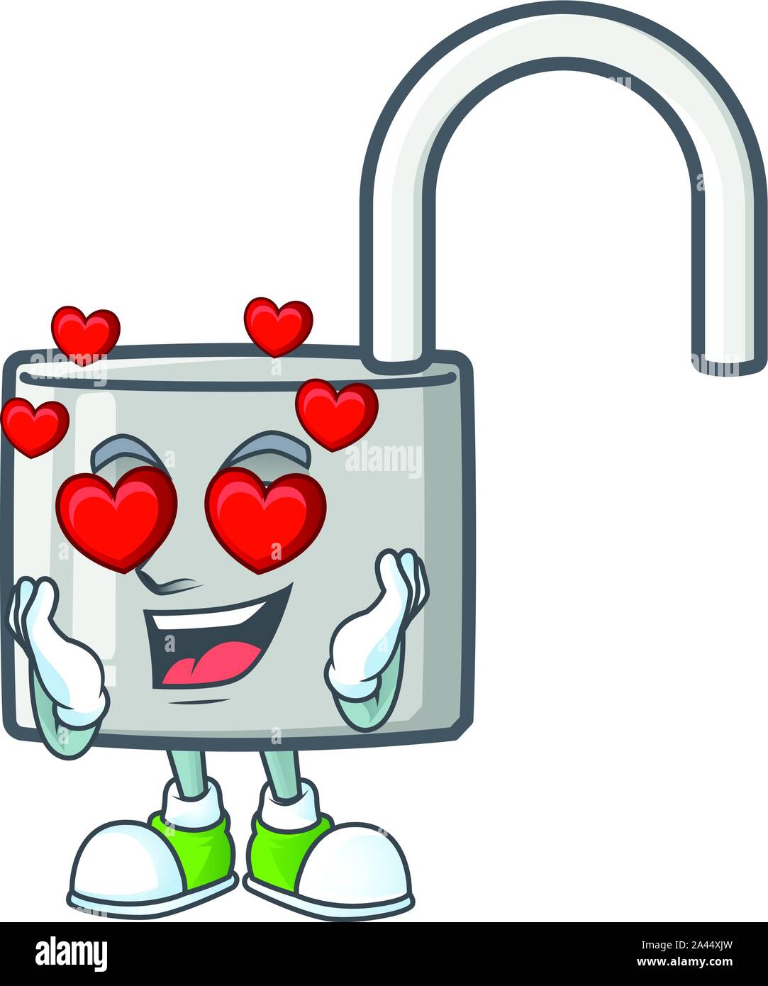 Love locked in Stock Vector Images - Alamy