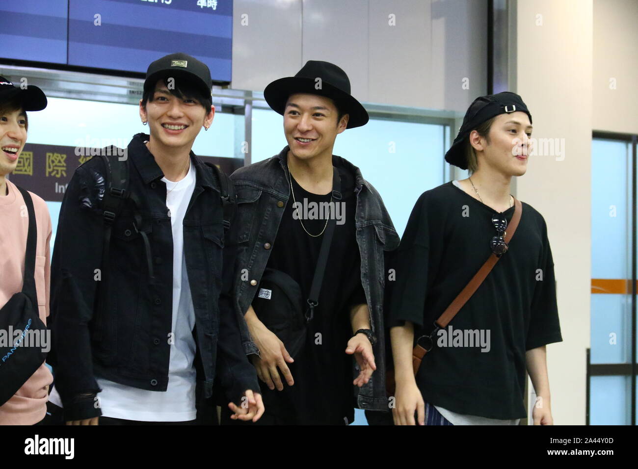 Ryohei Chiba, Keita Tachibana and Ryuichi Ogata of Japanese pop boy ...