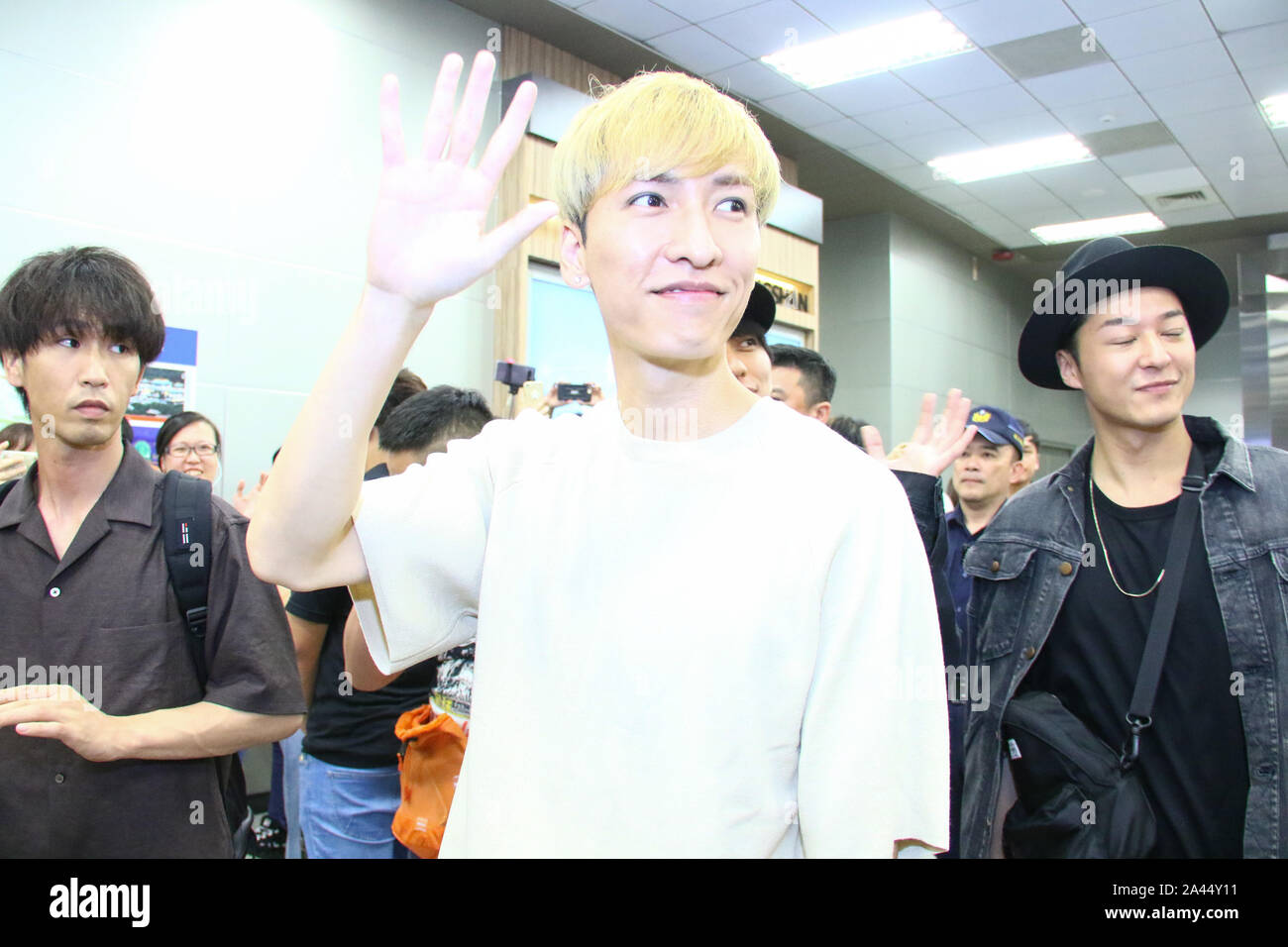 Ryohei Chiba, Keita Tachibana and Ryuichi Ogata of Japanese pop boy ...