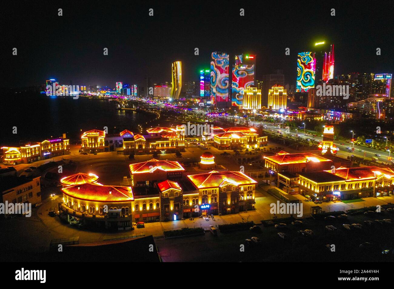 View of building in urban area in Qingdao city, east China's Shandong ...