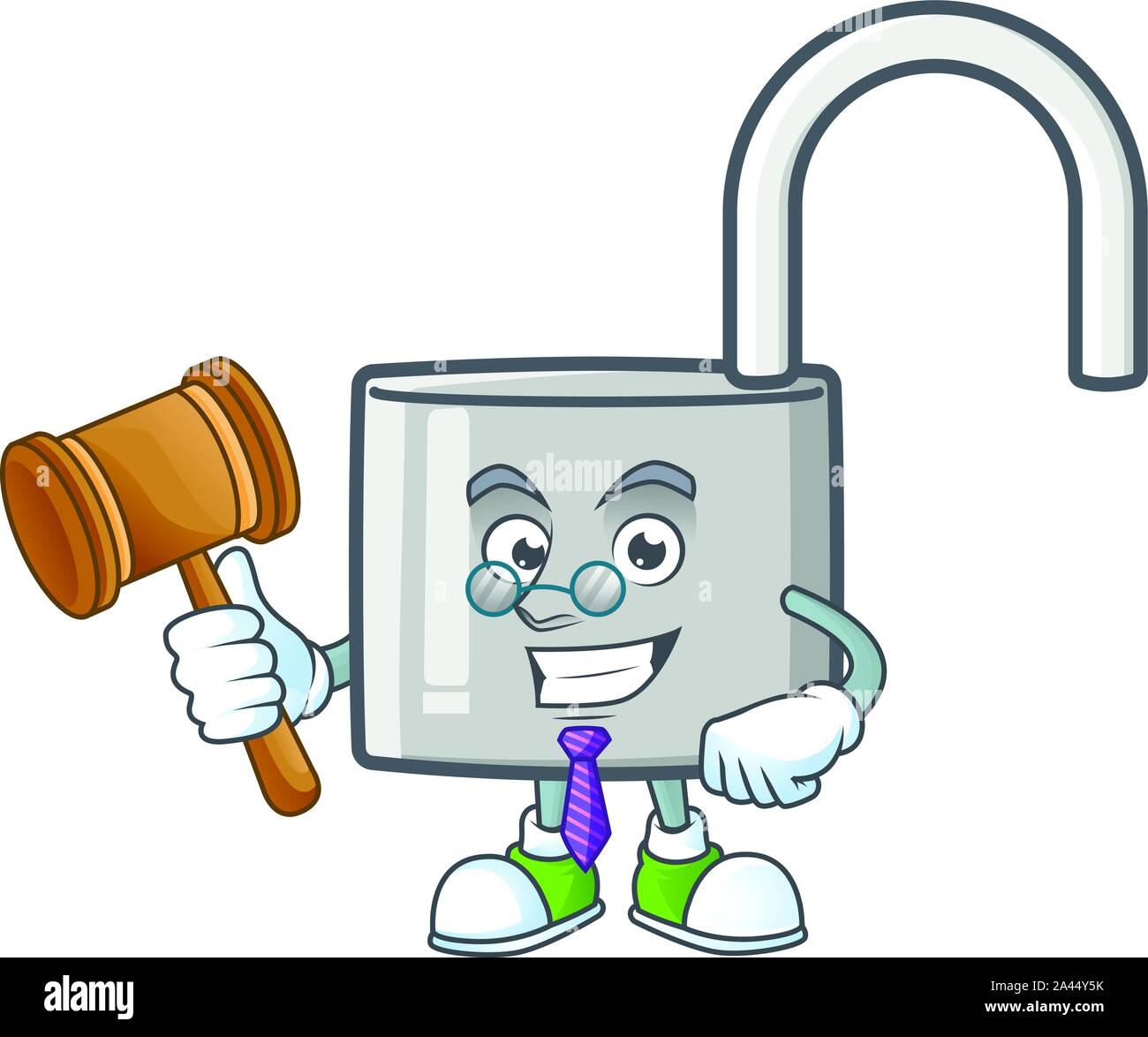 Judge silver unlock key on white background Stock Vector Image & Art ...