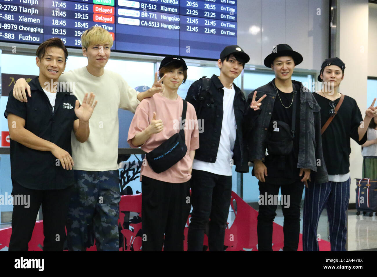 Ryohei Chiba, Keita Tachibana and Ryuichi Ogata of Japanese pop boy ...