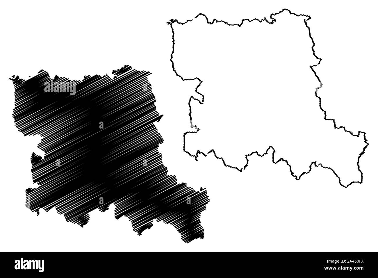 Stara Zagora Province (Republic of Bulgaria, Provinces of Bulgaria) map vector illustration ...