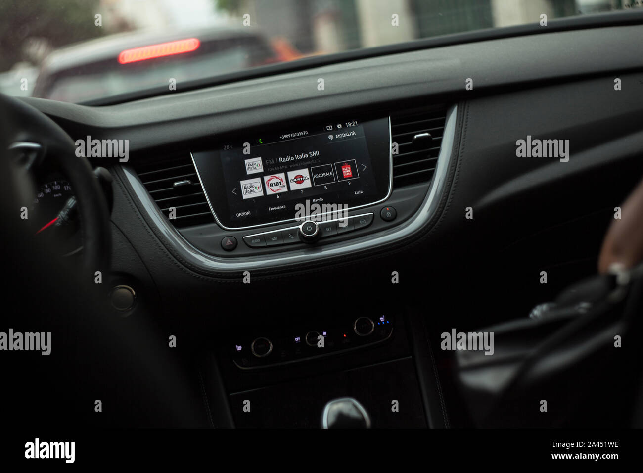 Dashboard of a modern car Stock Photo - Alamy