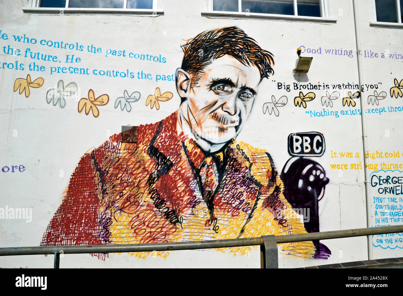 Mural on Southwold Pier, Southwold, Suffolk, UK Stock Photo - Alamy