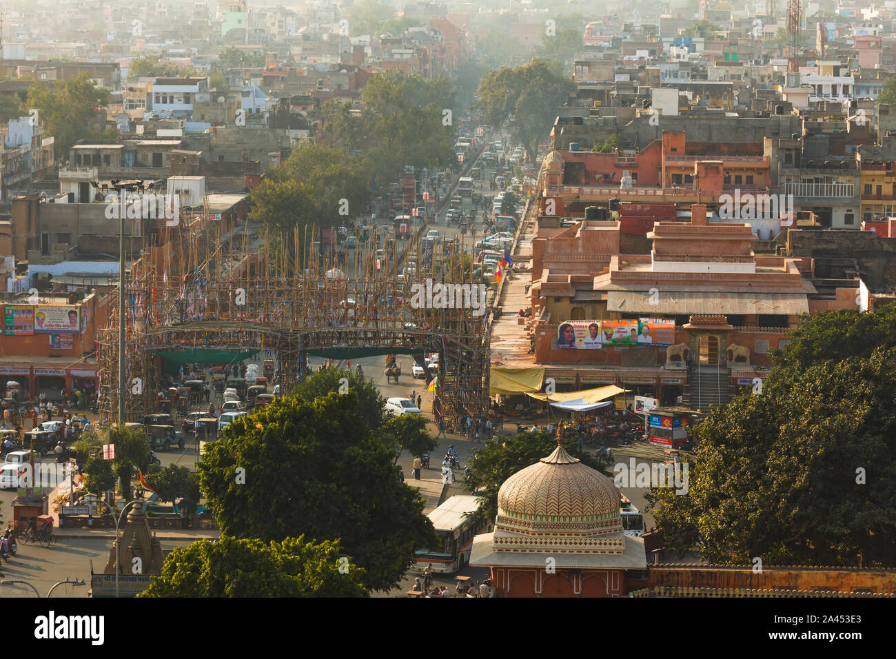 Top view of the old city of Jaipur Stock Photo - Alamy
