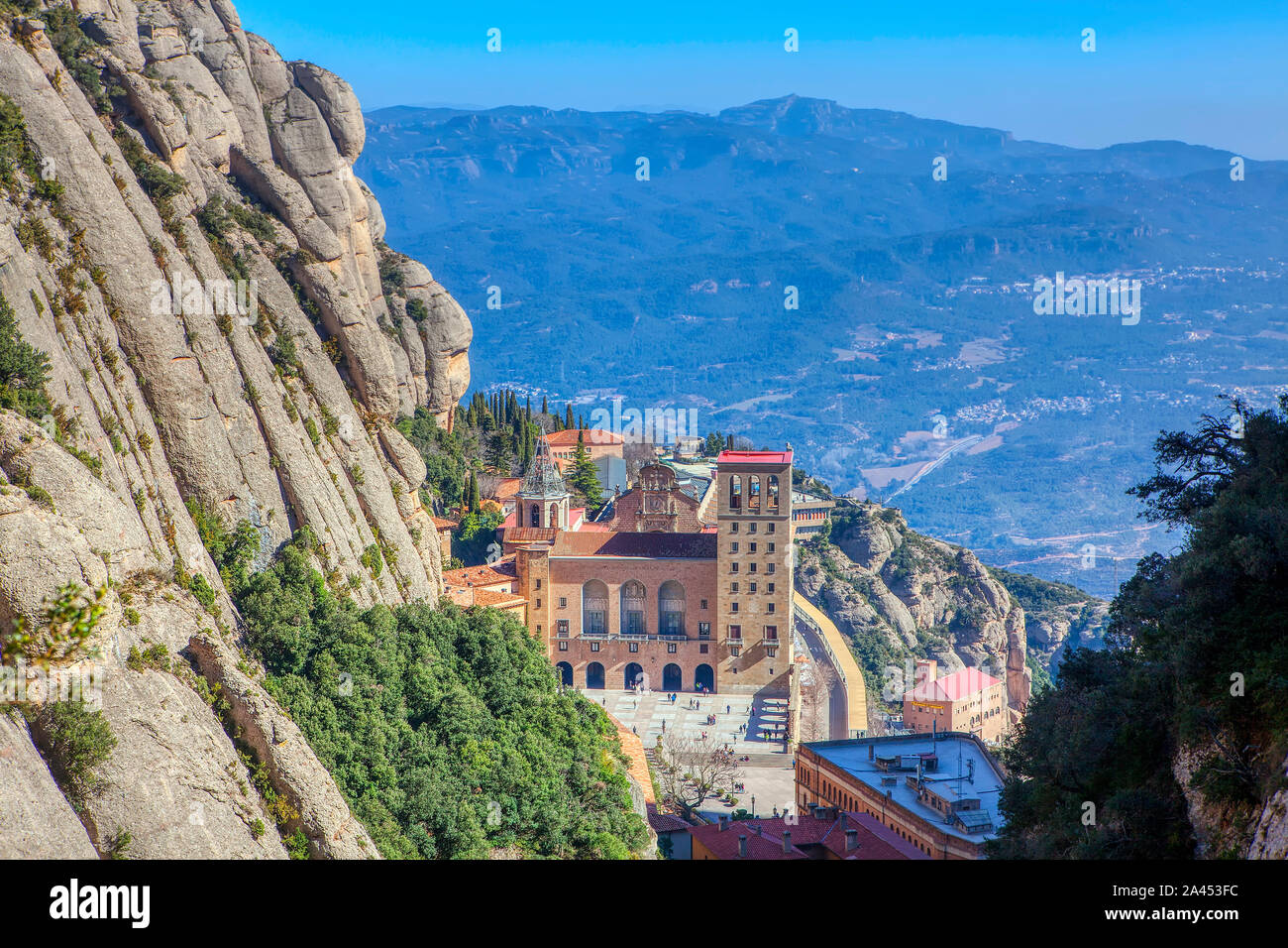 Santa Maria de Montserrat Abbey in Catalunya Stock Photo - Alamy