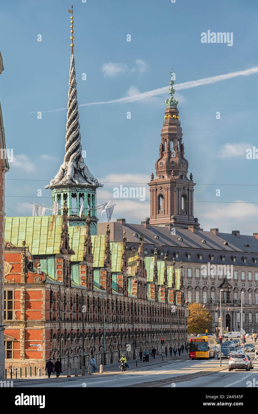 COPENHAGEN, DENMARK - SEPTEMBER 21, 2019: The former stock exchange ...