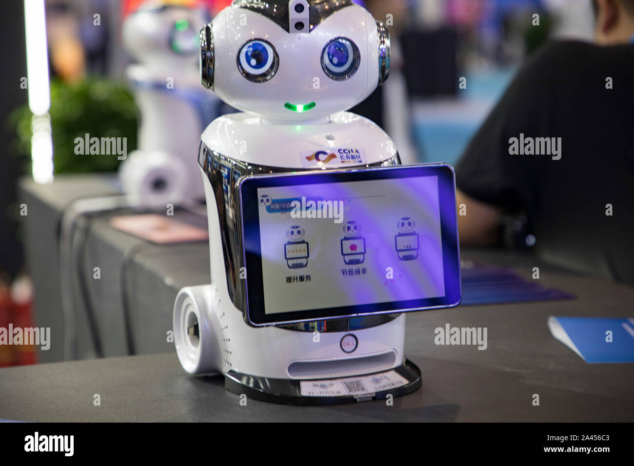 Intelligent robots, which are designed in various shapes with unique ...