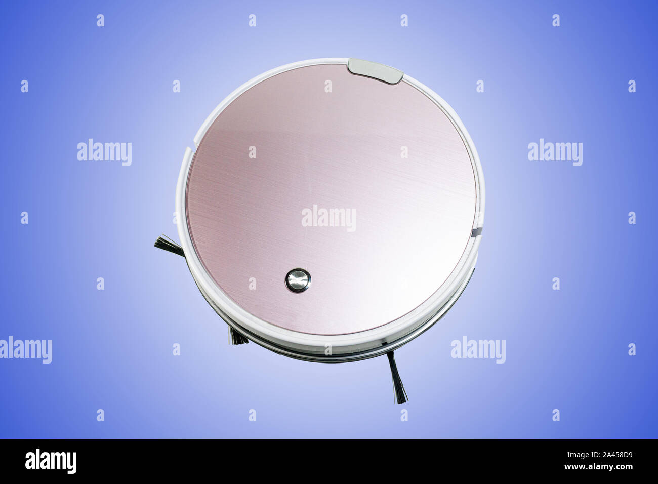 robotic vacuum cleaner smart cleaning technology isolated Stock Photo ...