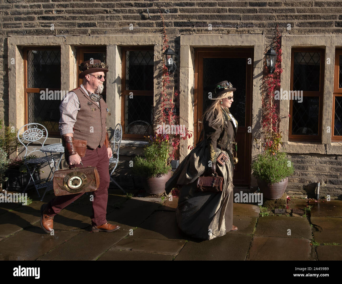Steampunks attend haworth steampunk weekend hi-res stock photography ...
