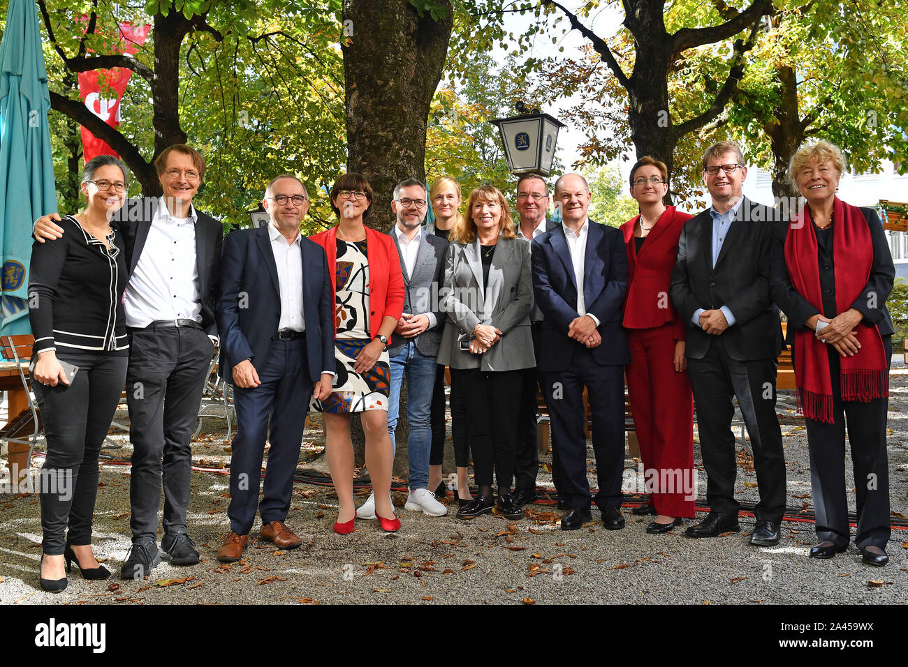 Group photo in the beer garden with the remaining candidates from left ...