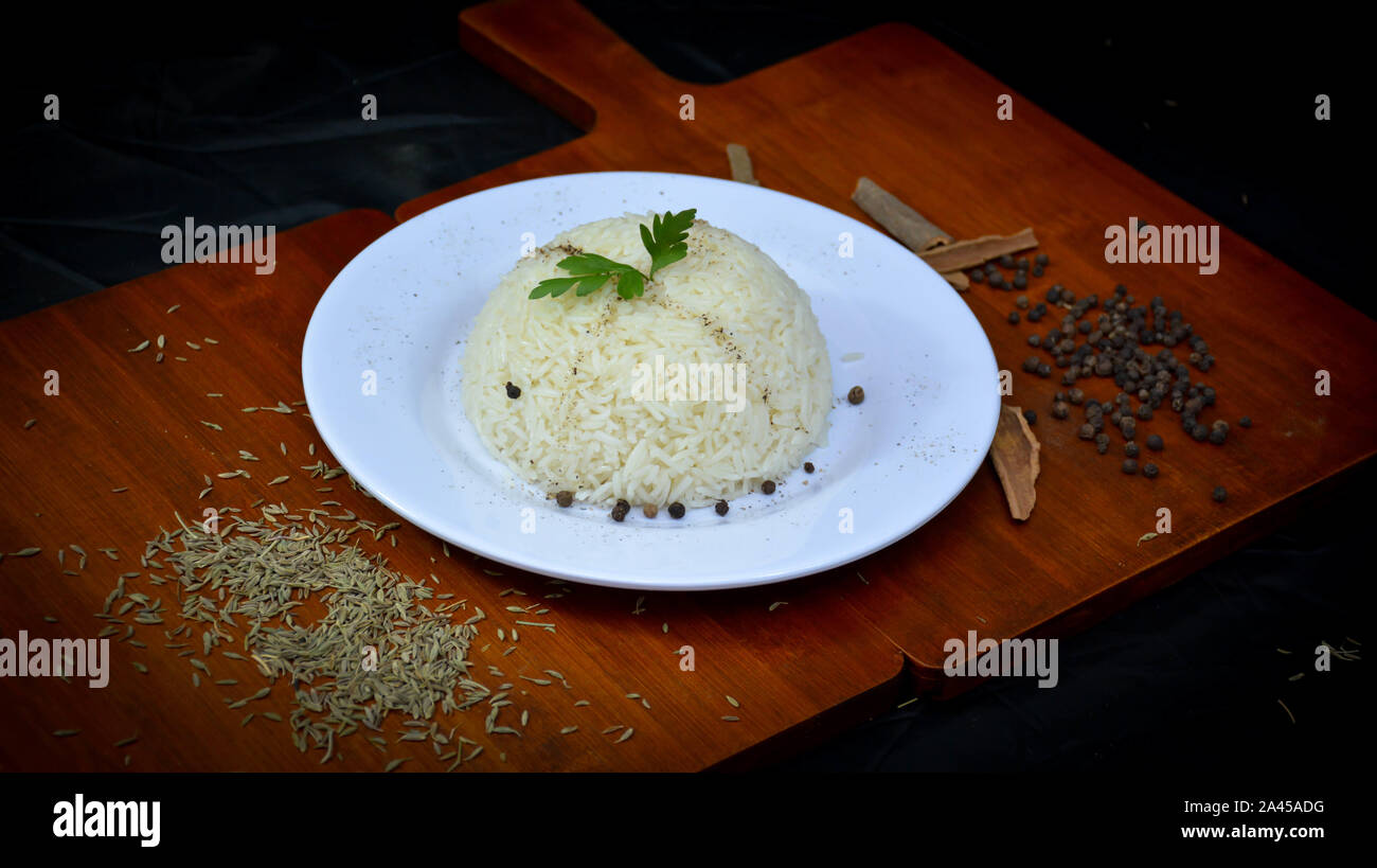 Arabic traditional food RICE. Middle Eastern plat Stock Photo - Alamy