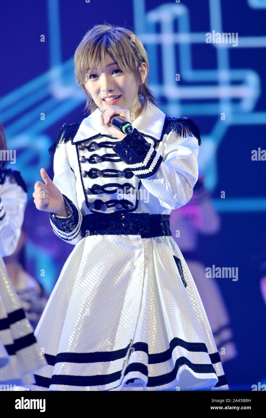 Nana Okada, also known as Naachan, of Japanese idol girl group AKB48 ...