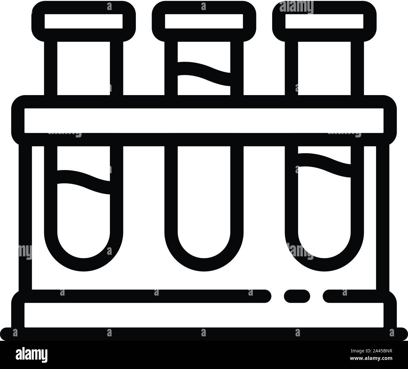 Test tube stand icon, outline style Stock Vector Image & Art - Alamy
