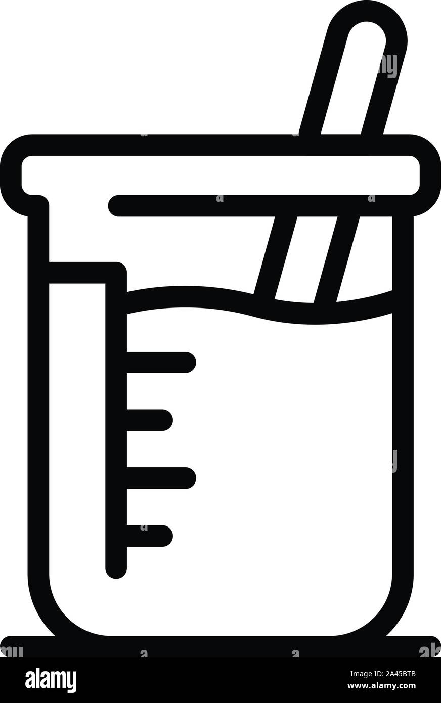 Chemical beaker icon, outline style Stock Vector Image & Art - Alamy