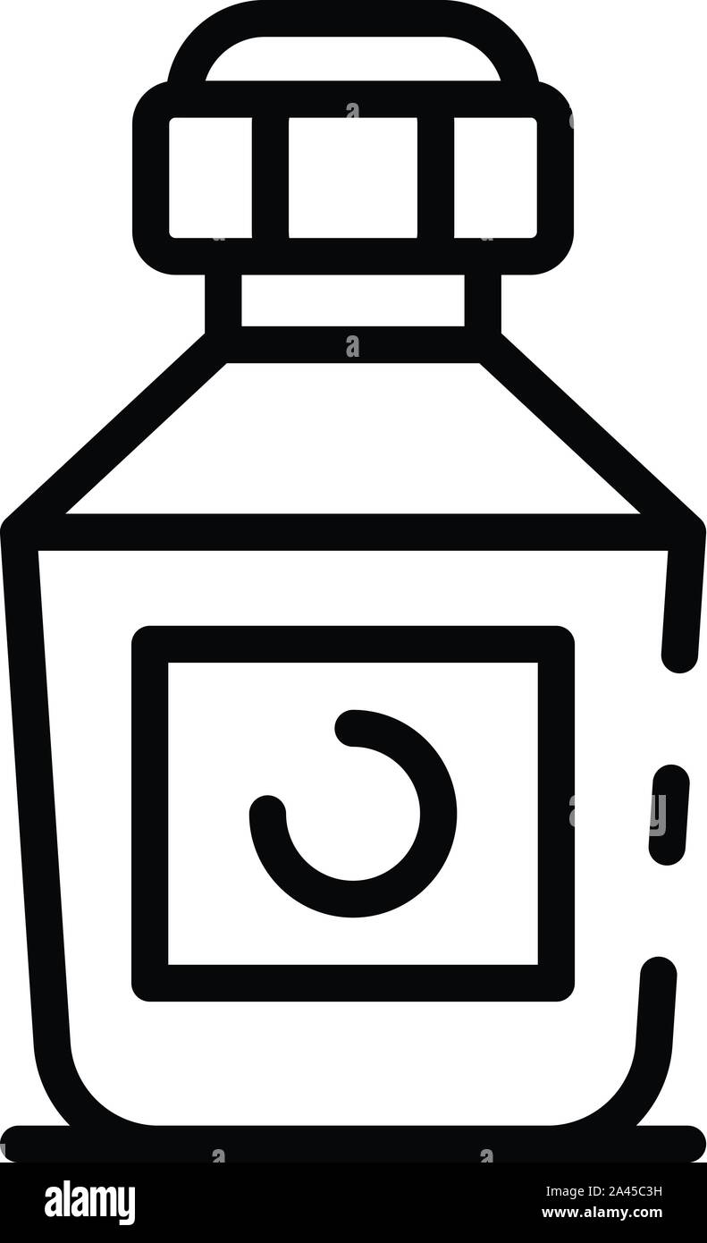 Chemical bottle icon, outline style Stock Vector Image & Art - Alamy