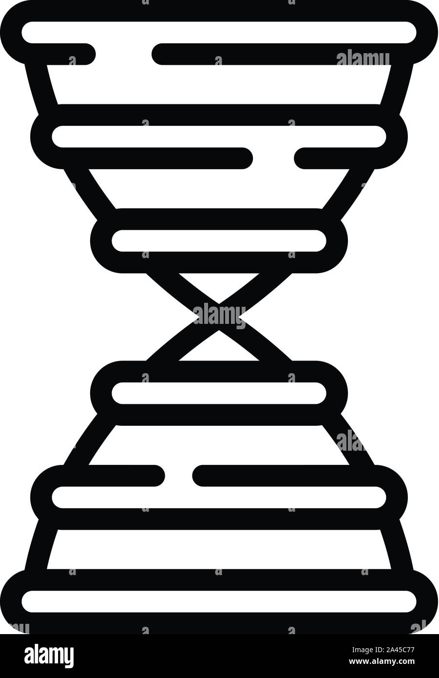Dna icon, outline style Stock Vector Image & Art - Alamy