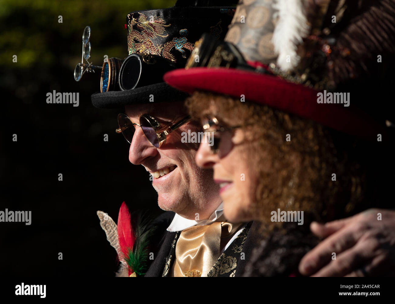 Steampunks attend the Haworth Steampunk Weekend, as hundreds of ...