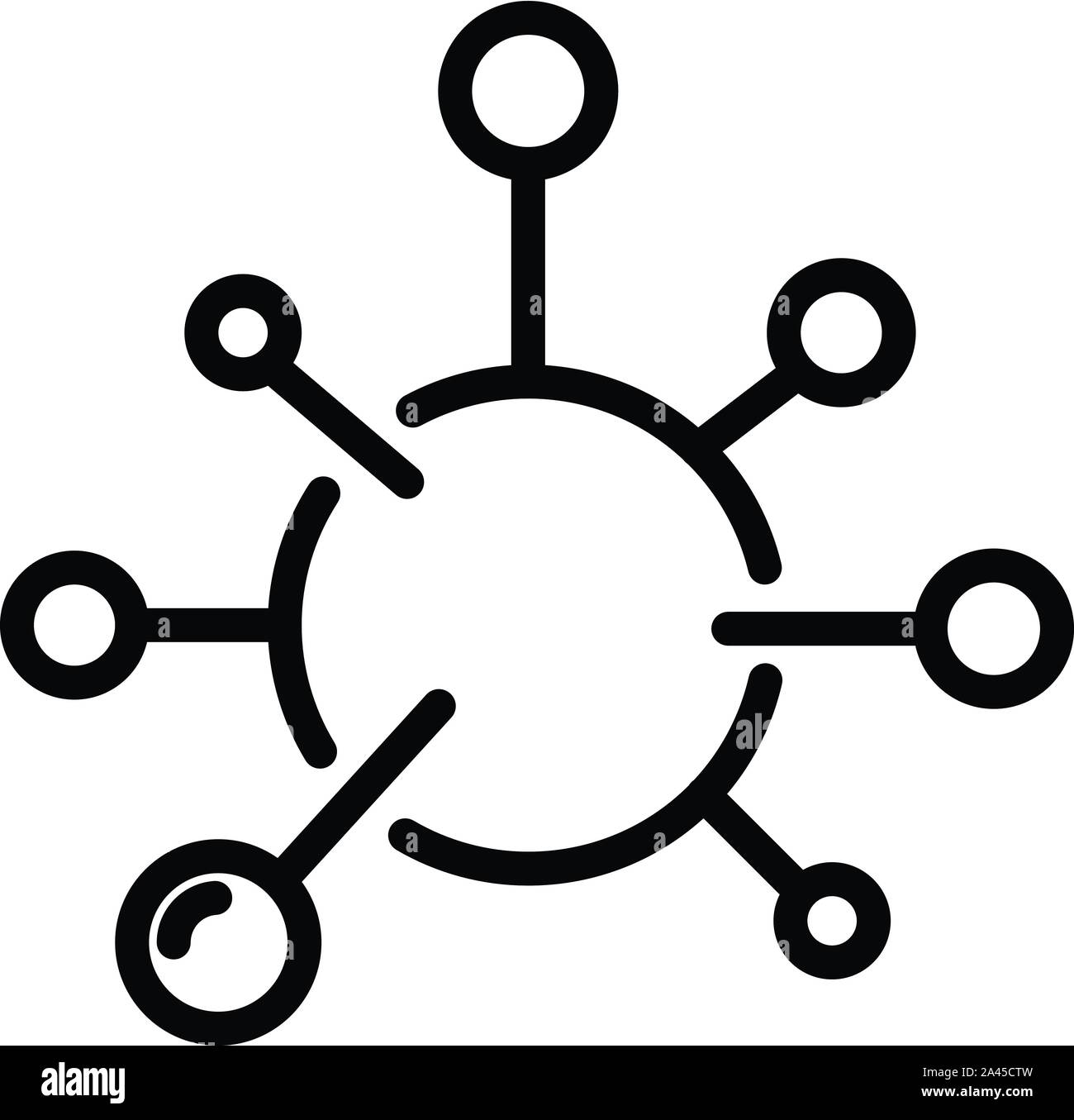 Influenza virus icon, outline style Stock Vector Image & Art - Alamy