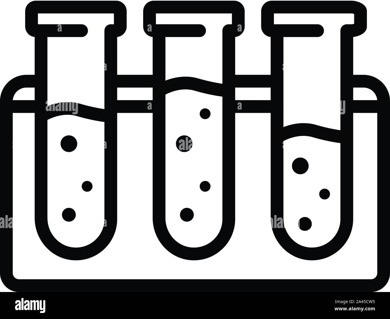 Test tube stand icon, outline style Stock Vector Image & Art - Alamy