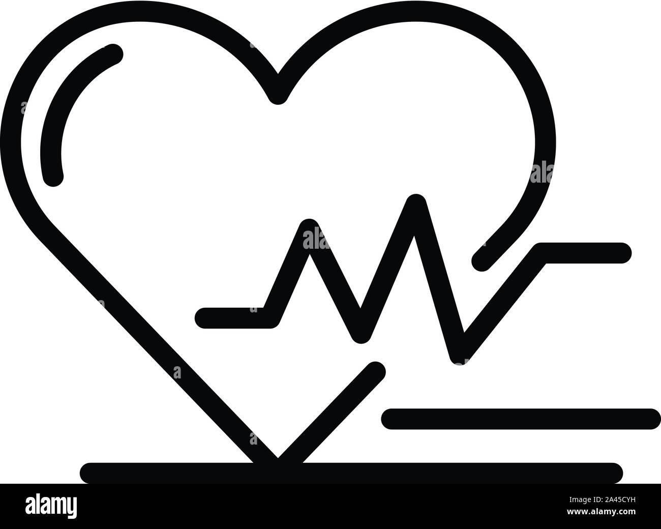 Heart rate icon, outline style Stock Vector Image & Art - Alamy