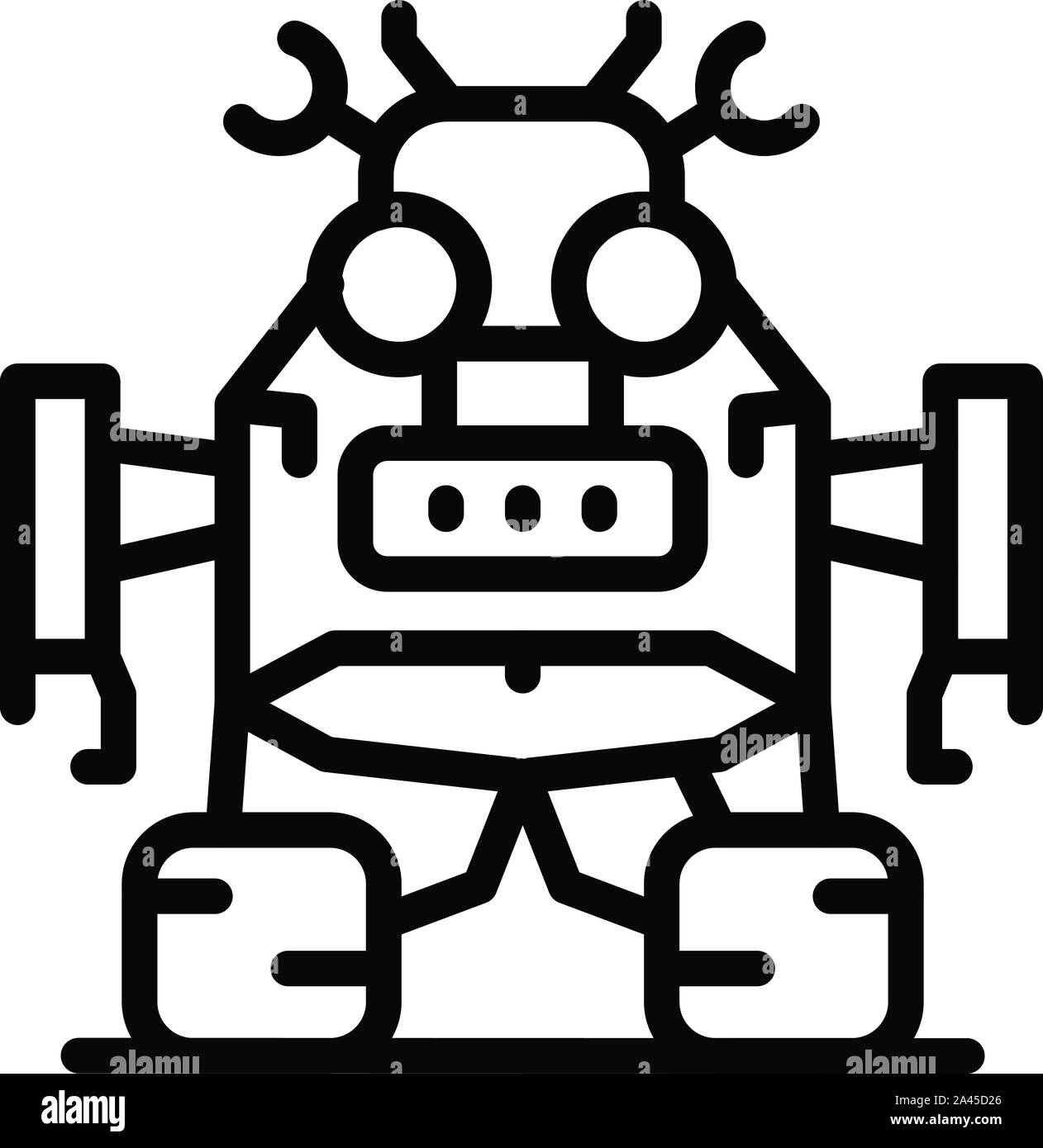 Robot transformer icon, outline style Stock Vector Image & Art - Alamy