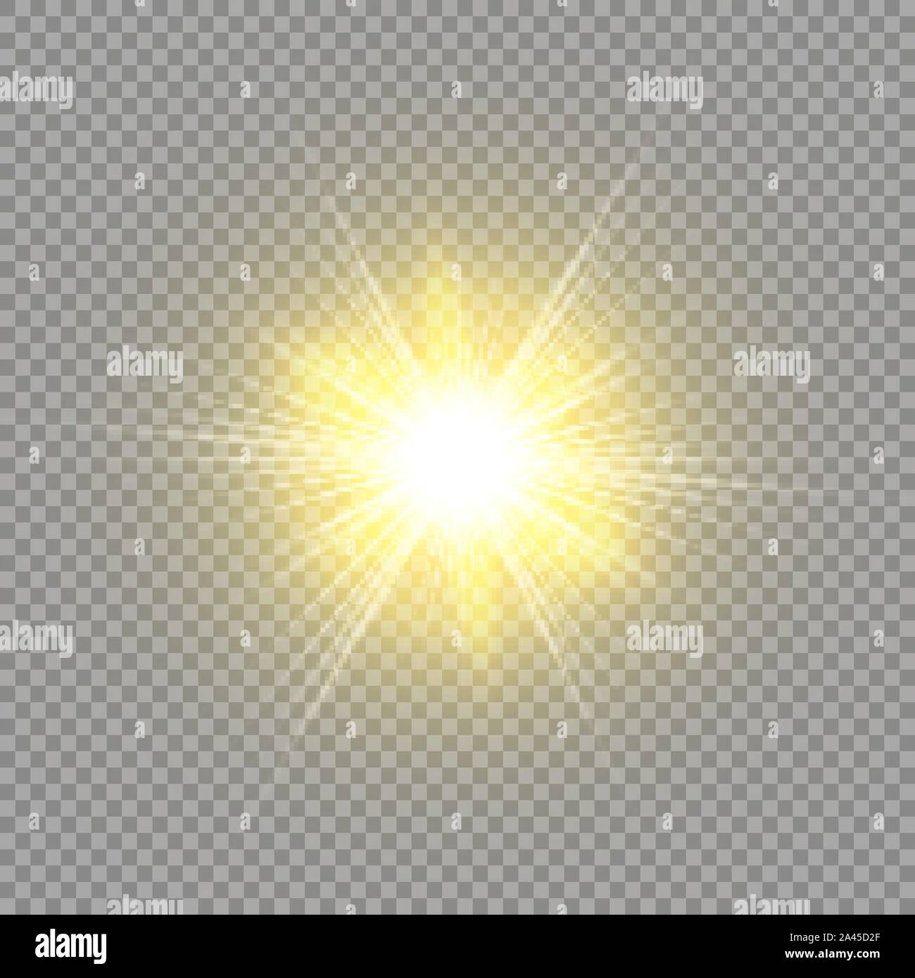 Vector transparent sunlight special lens flare light effect. Sun ...