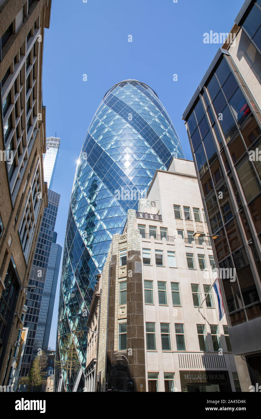30 St Mary Axe (known previously as the Swiss Re Building) informally ...