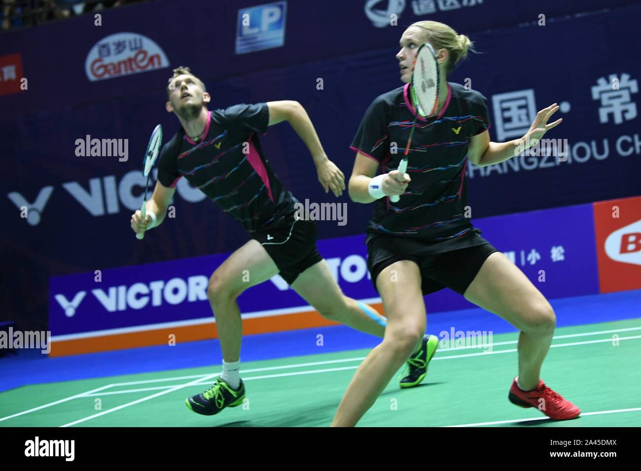 German professional badminton players Marvin Seidel and Linda Efler ...