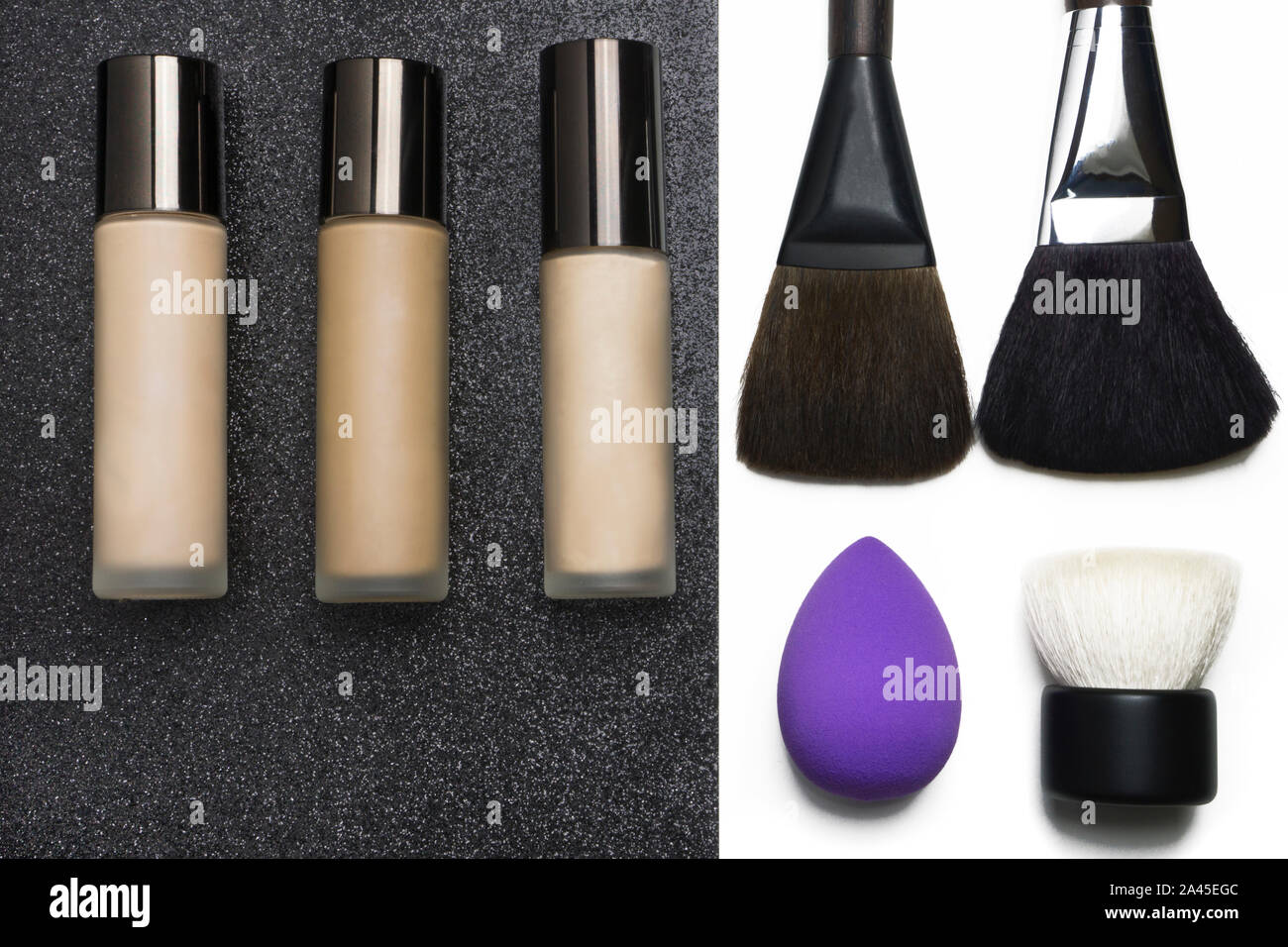 liquid and cream makeup foundation Stock Photo - Alamy