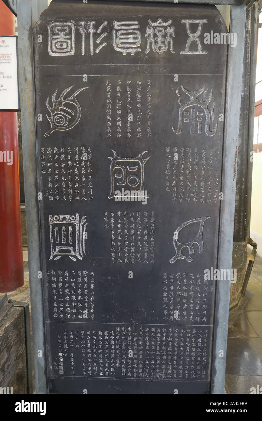 Chinese ancient calligraphy stone tablets in Xian Forest of Stone ...