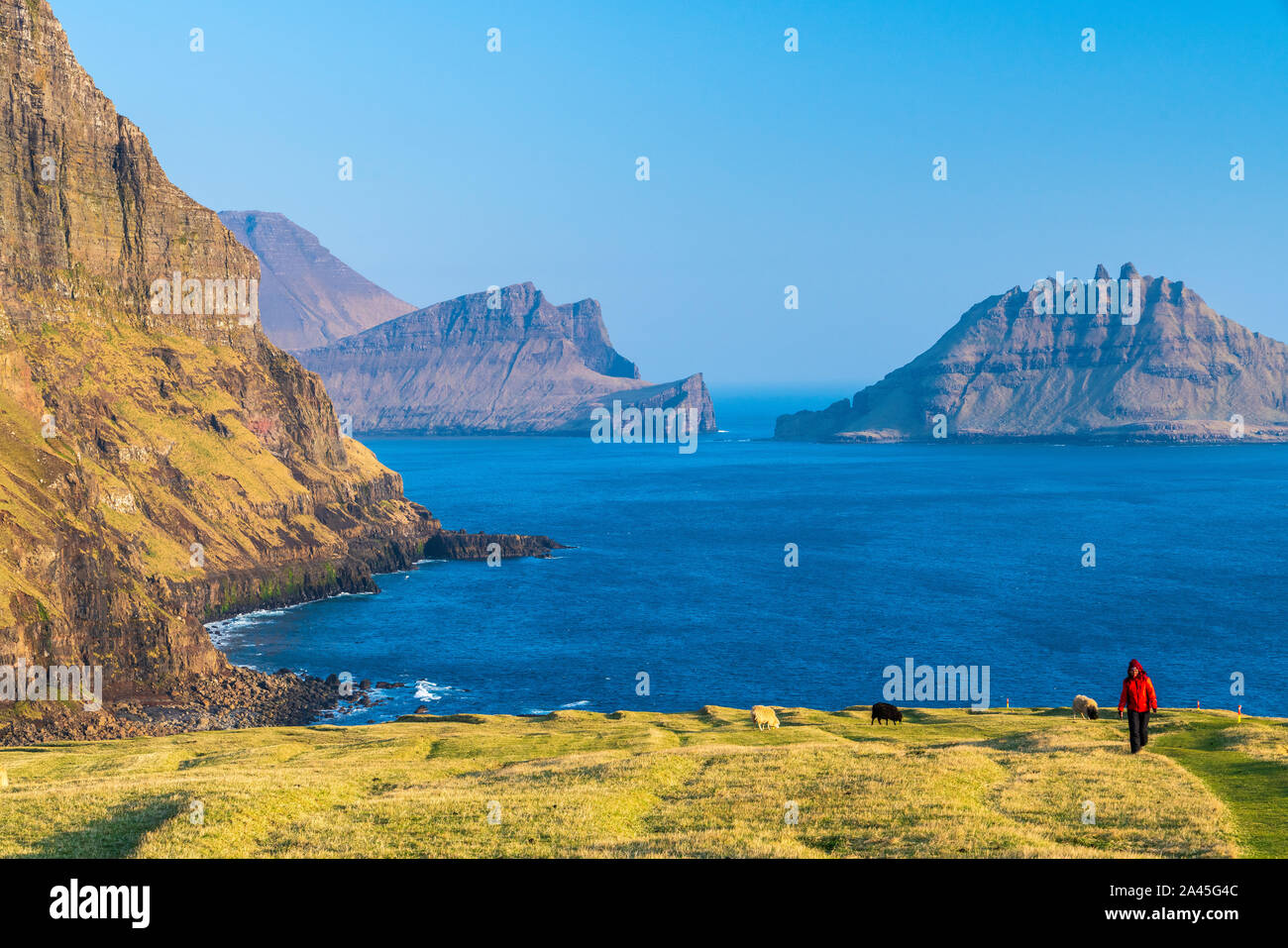Gasadalur, Vagar, Faroe Islands, Denmark, Europe Stock Photo - Alamy