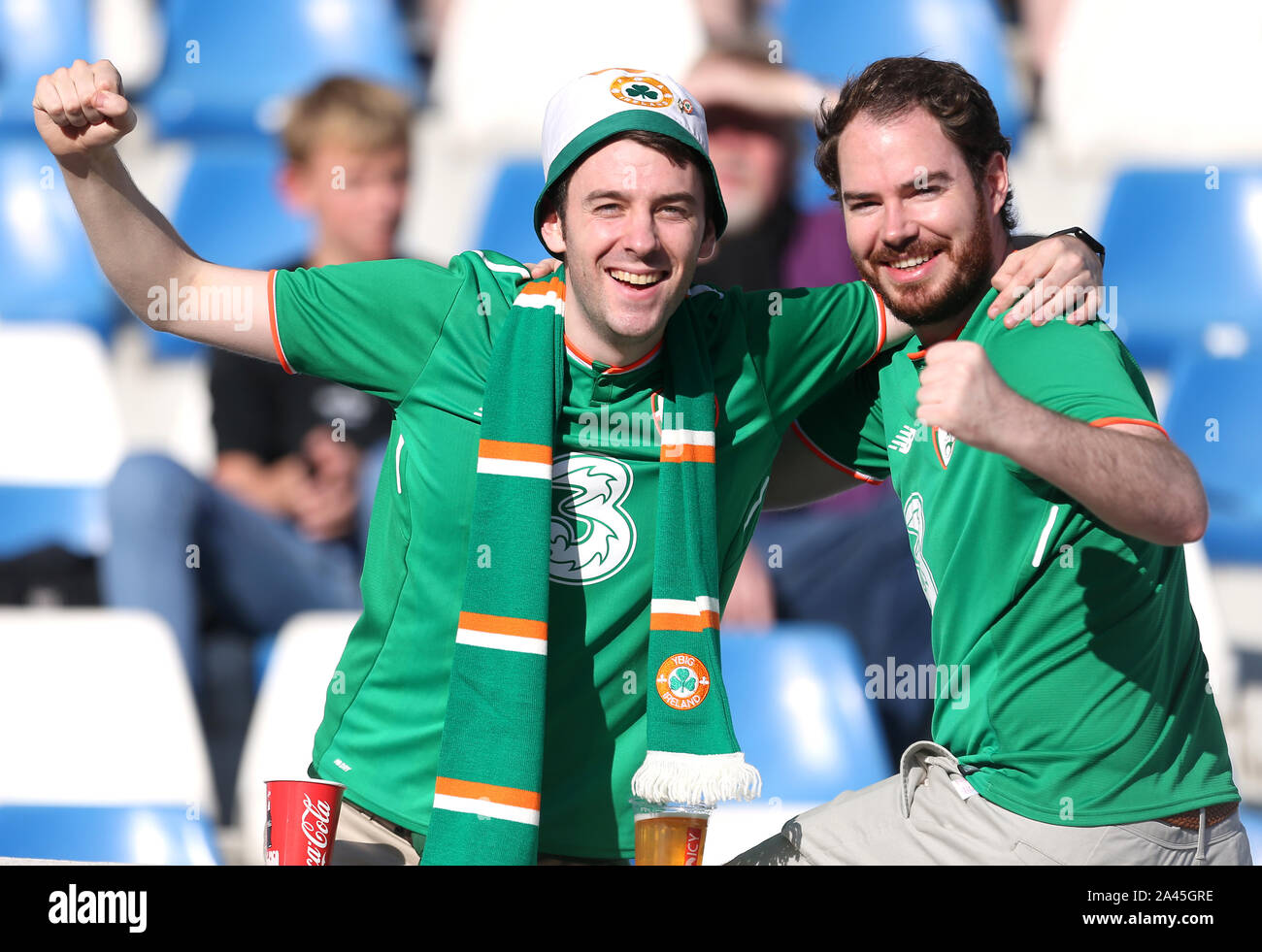 Republic of Ireland fans before the UEFA Euro 2020 qualifying, Group D ...
