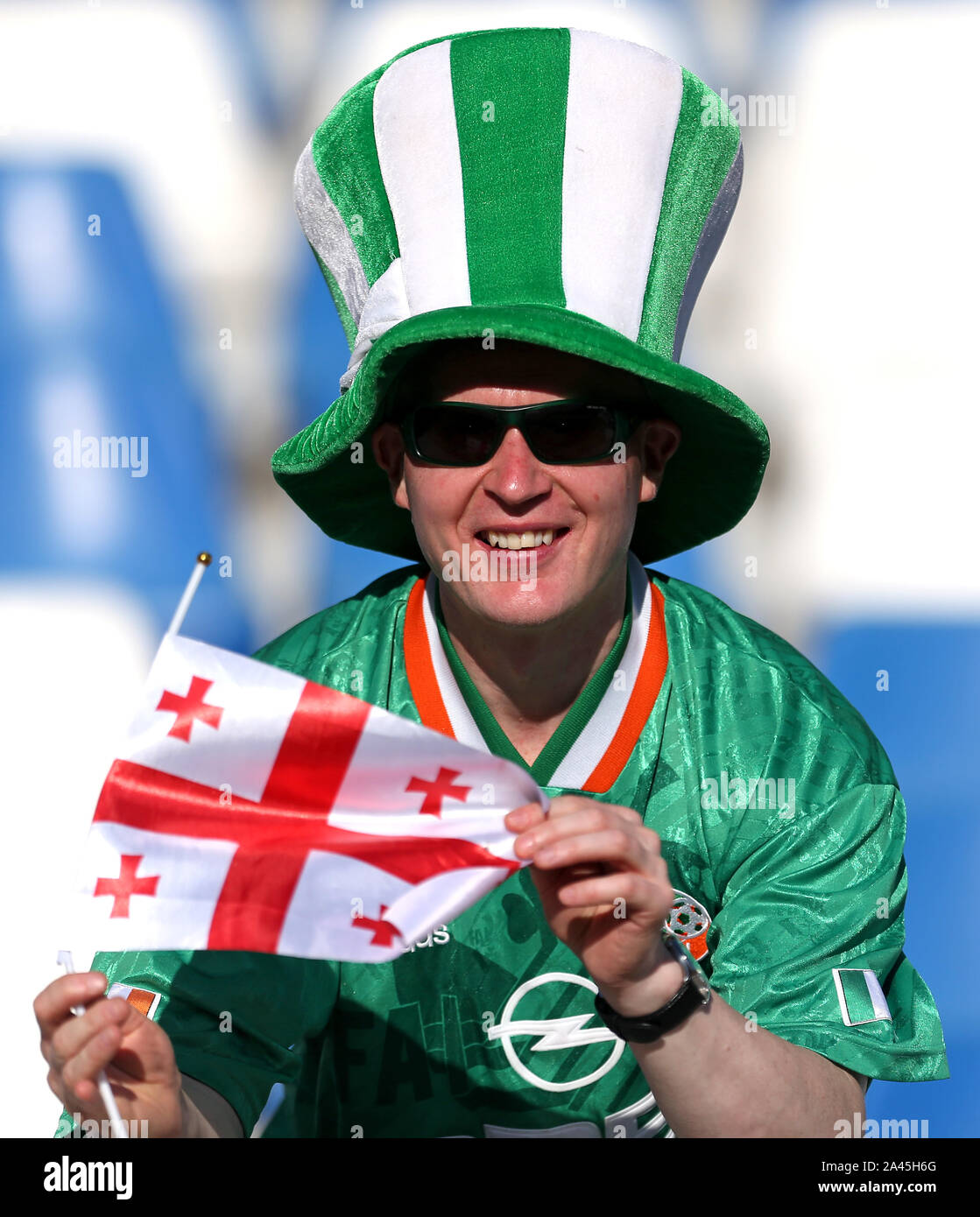 Republic of Ireland fan before the UEFA Euro 2020 qualifying, Group D ...