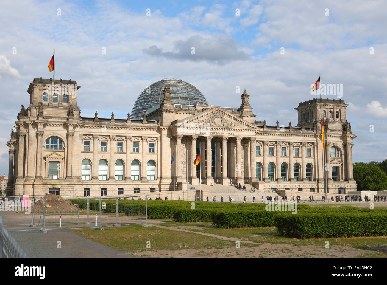 Reichstag building in Berlin, Germany. This historic edifice was opened ...