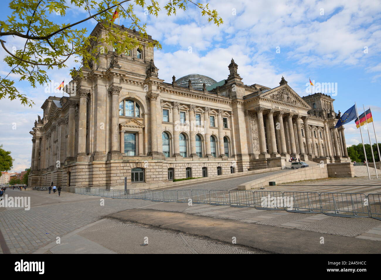 Reichstag building in Berlin, Germany. This historic edifice was opened ...