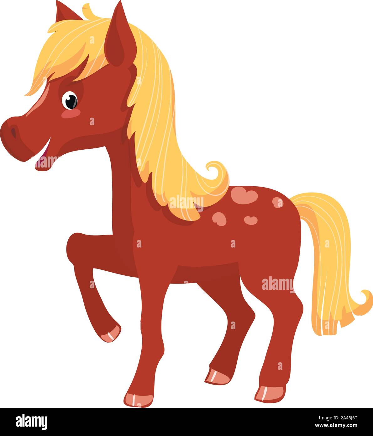 Memes Caballo Dibujo Funny Horse With A Saddle And Pony Tail. Vector