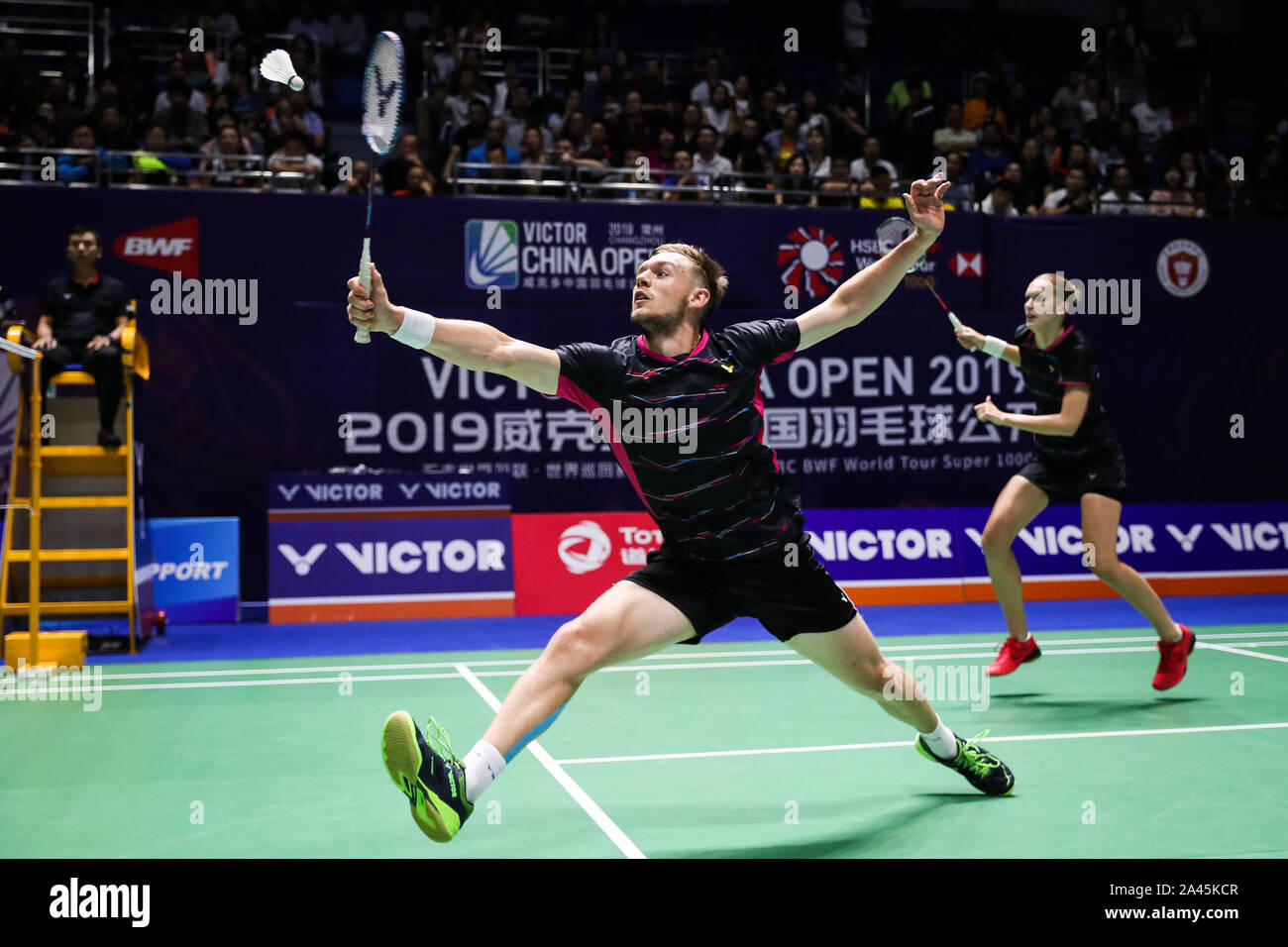 German professional badminton players Marvin Seidel and Linda Efler ...