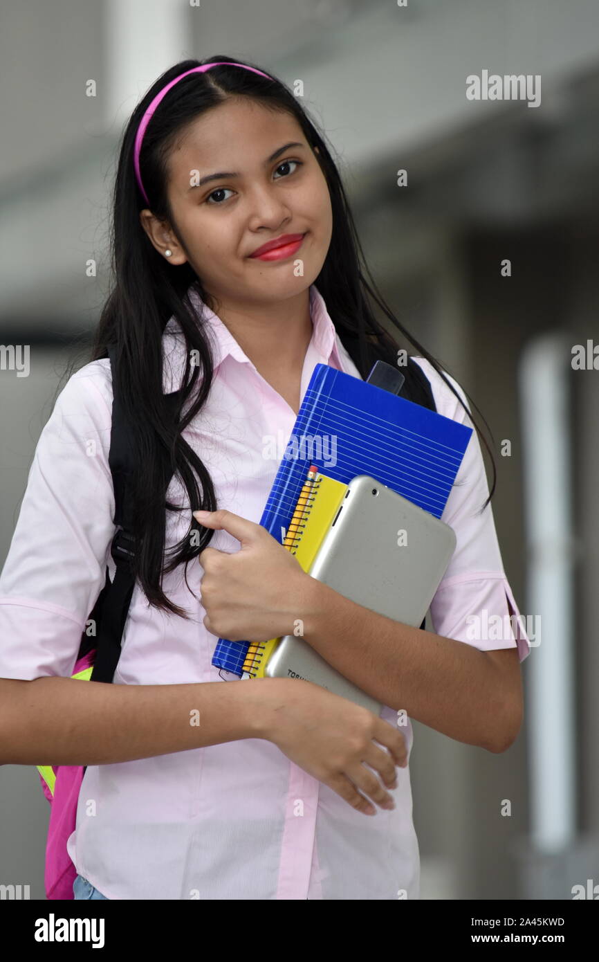 Posing beautiful asian school hi-res stock photography and images - Alamy