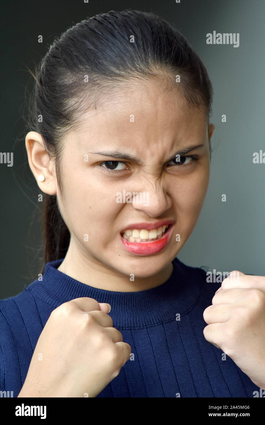 Female And Anger Stock Photo - Alamy