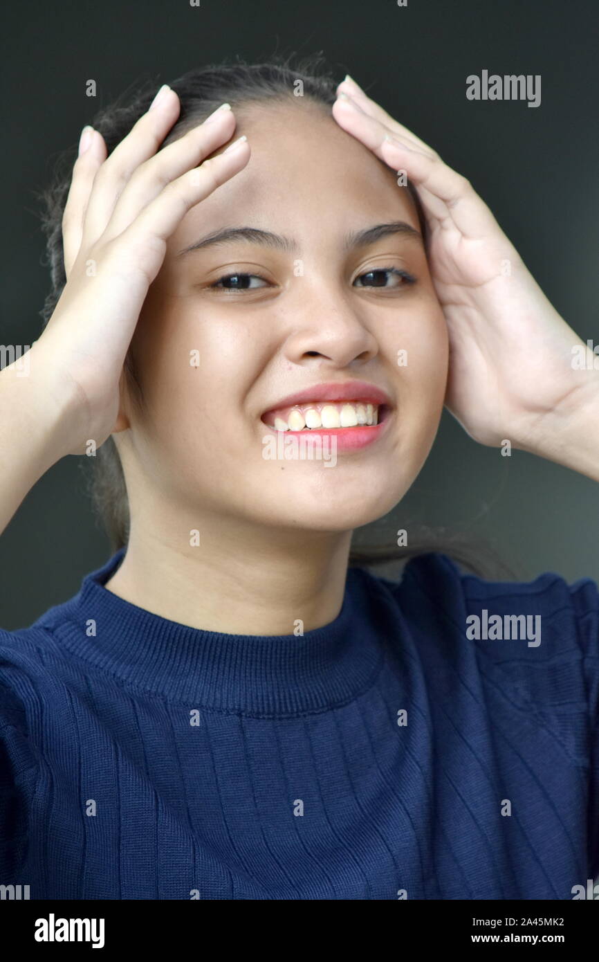 Asian Teenage Female And Memory Loss Stock Photo - Alamy