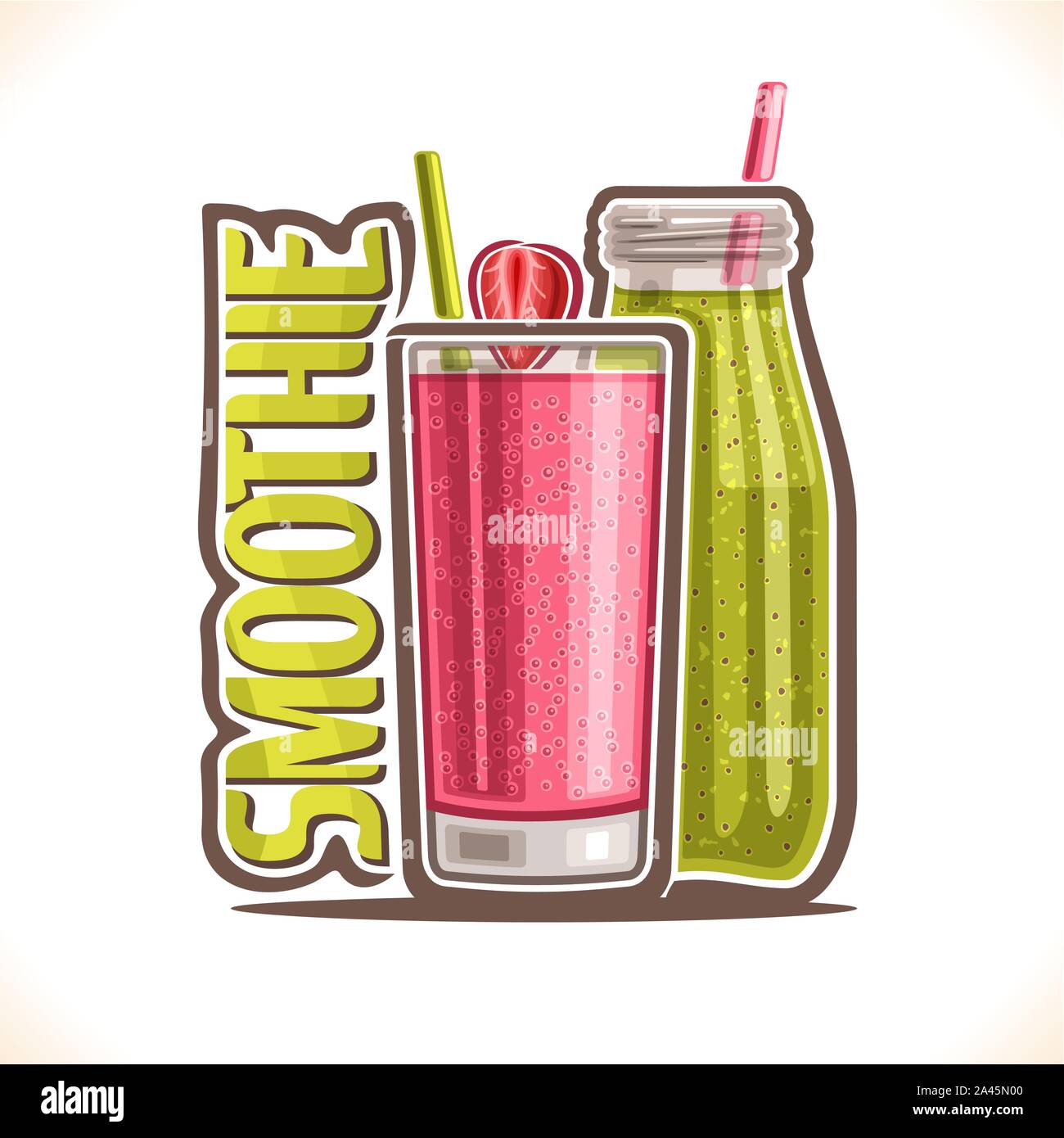 Glass jar berry milk Stock Vector Images - Alamy