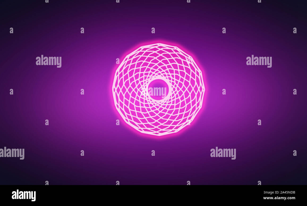 Abstract ring background with luminous swirling backdrop Stock Photo ...