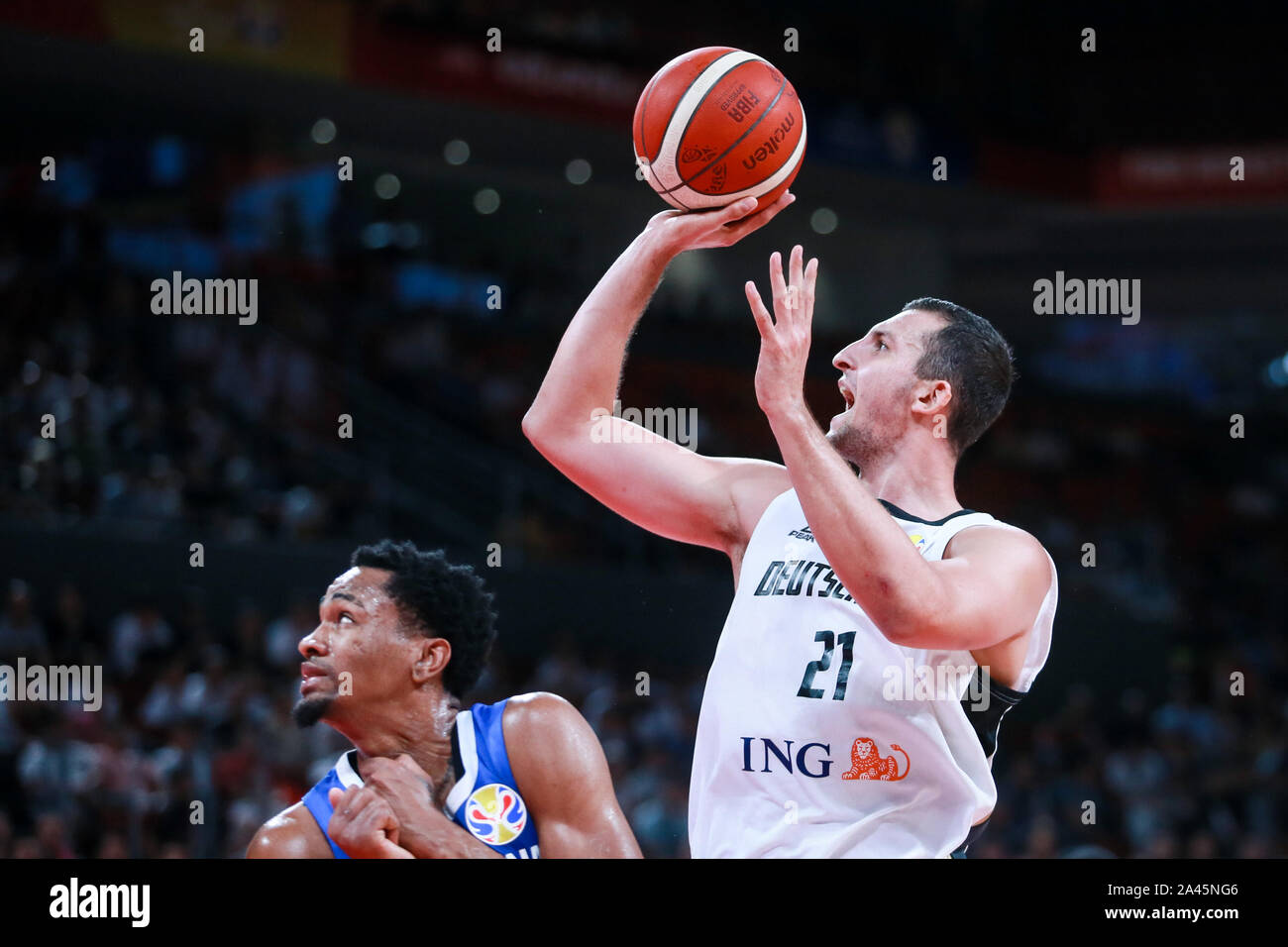 German professional basketball player Paul Zipser of the Germany ...