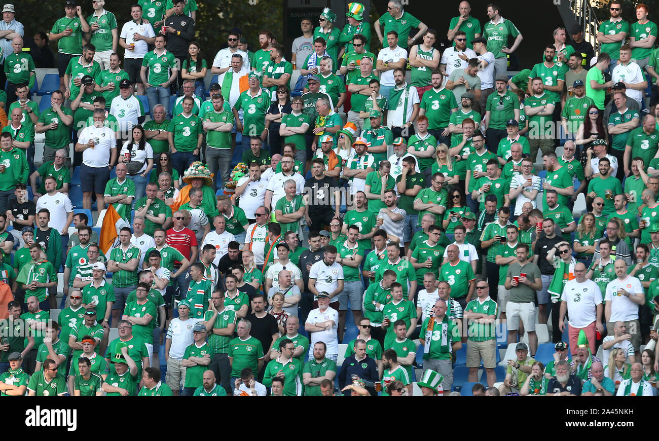 Republic of Ireland fans during the UEFA Euro 2020 qualifying, Group D ...
