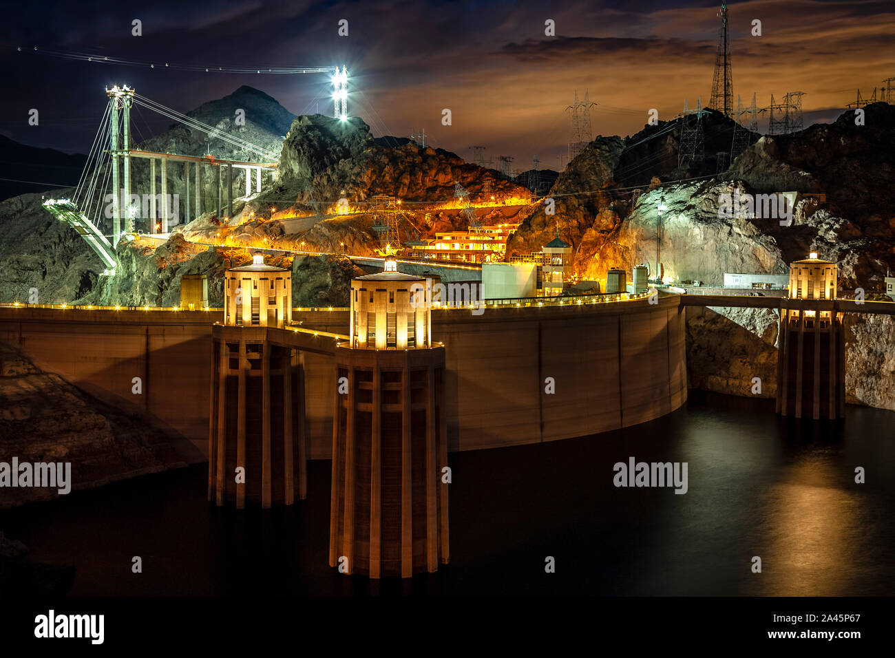 Hoover Dam, Arizona and Nevada border, USA Stock Photo - Alamy
