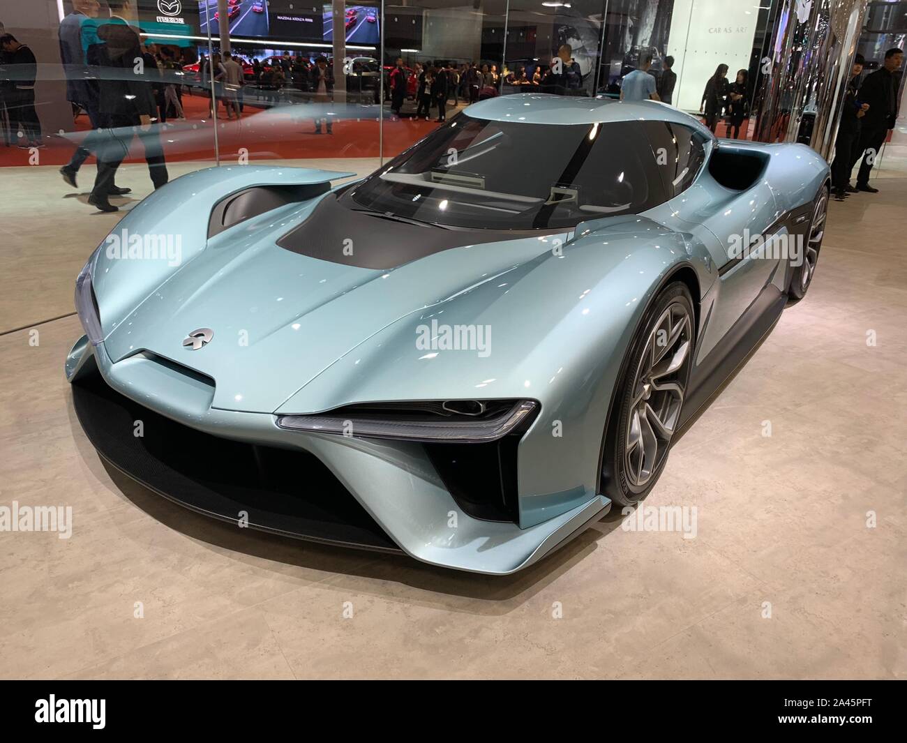 --FILE--In this unlocated photo, an electric car of Chinese electric ...