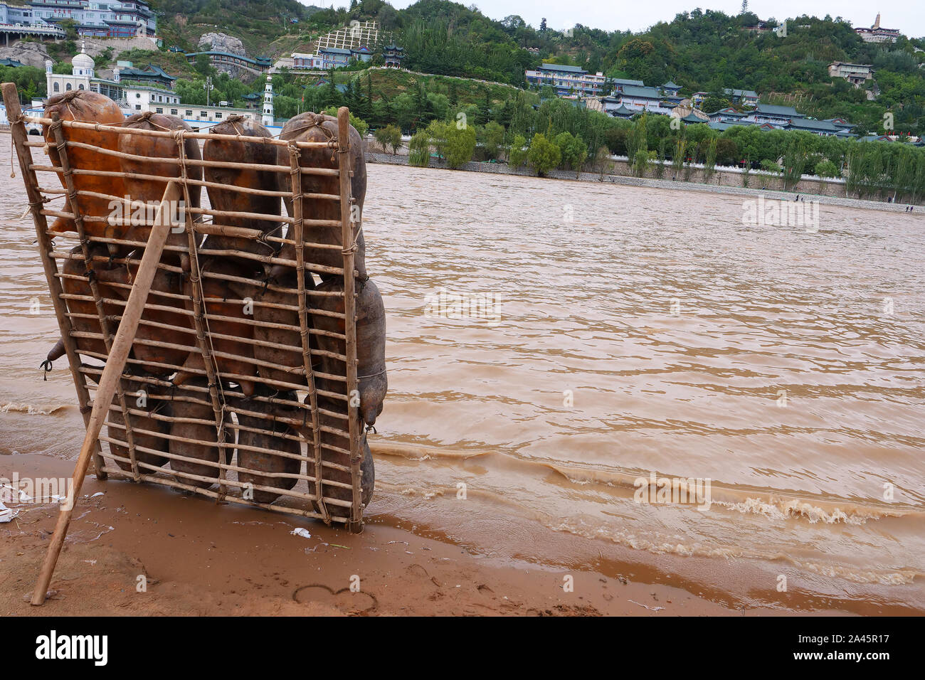 Sheepskin raft yellow river hi-res stock photography and images - Alamy
