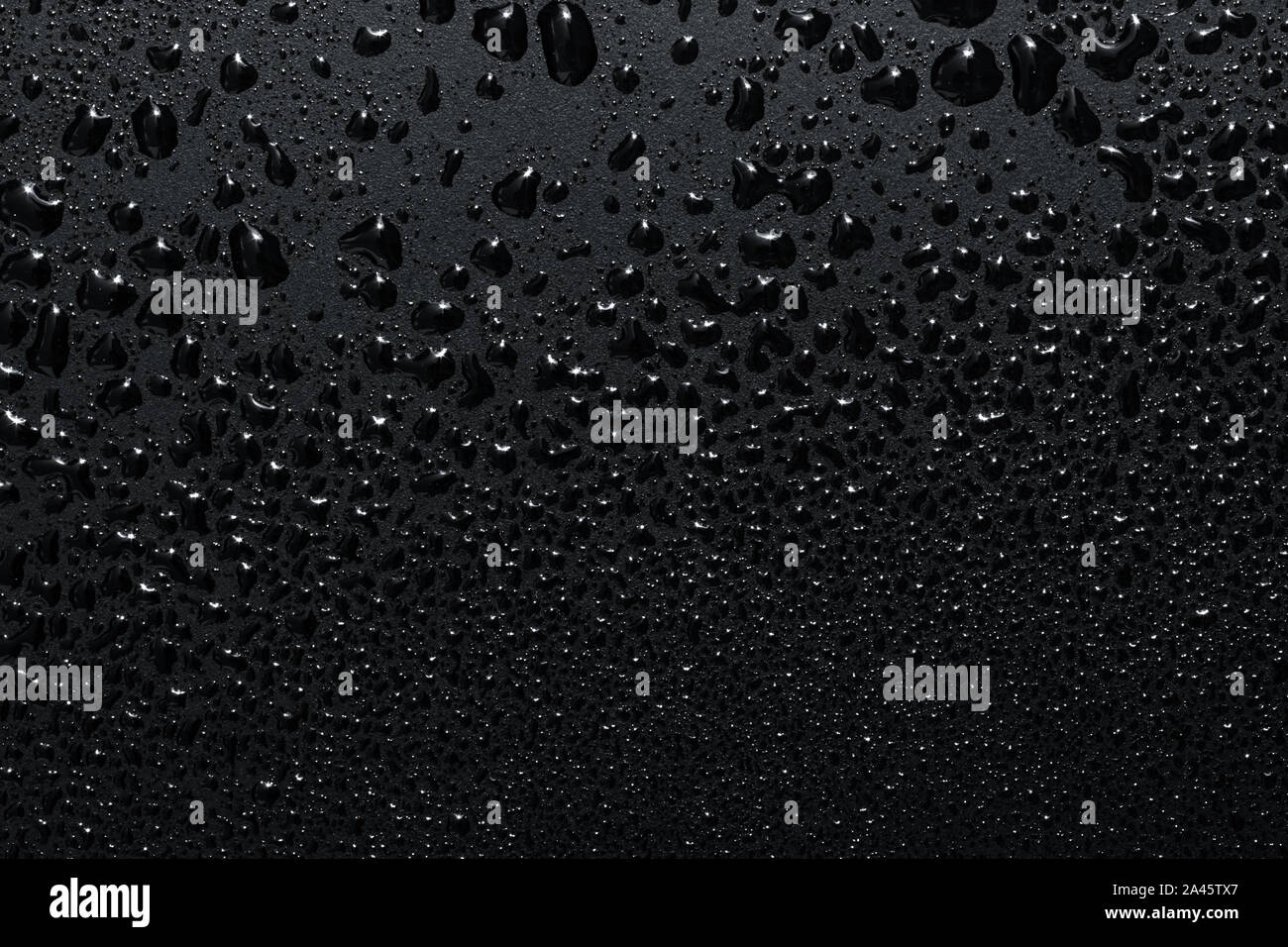 Close up raindrops on black hi-res stock photography and images - Alamy